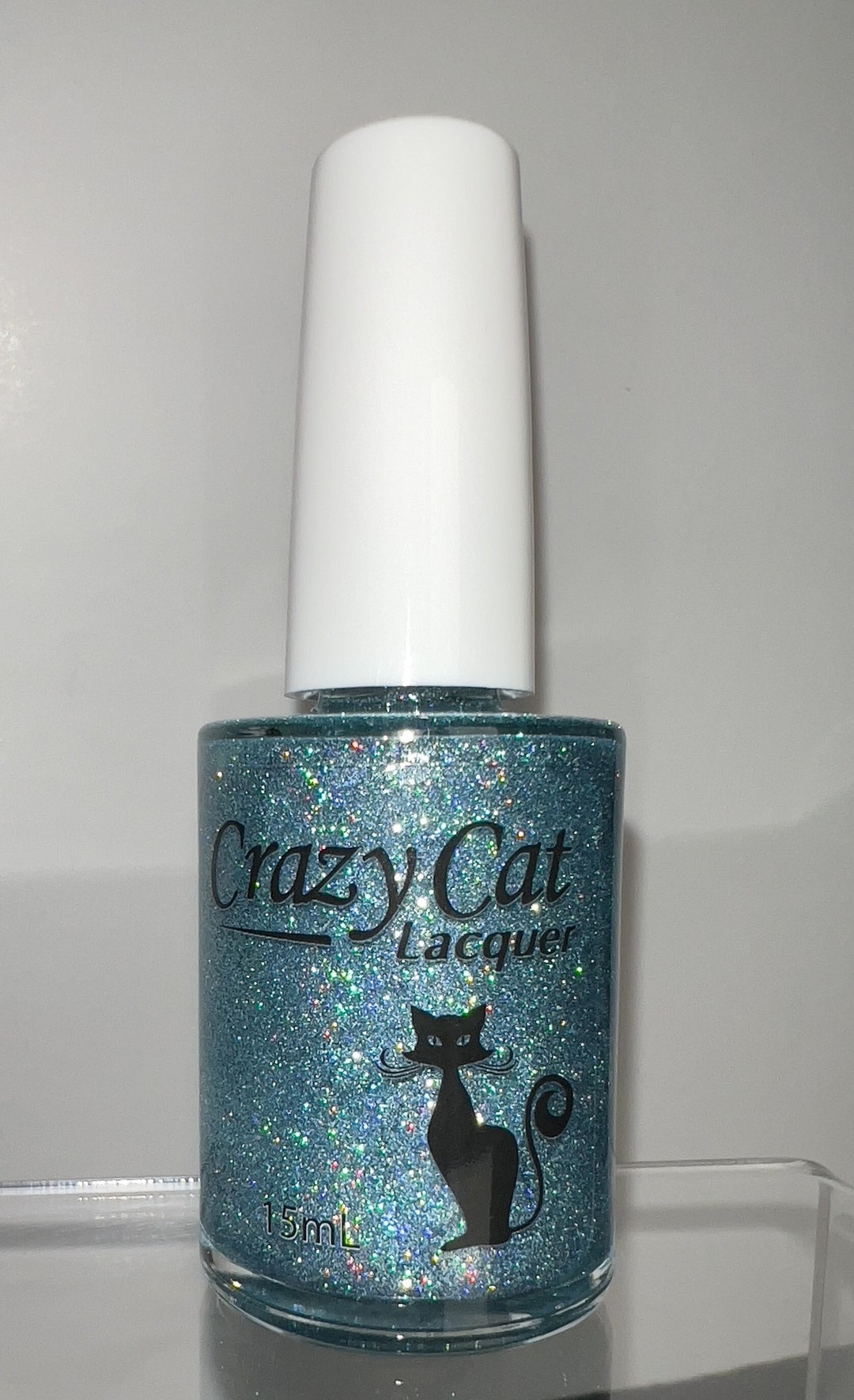 Blue Shoe Mai Tai Holographic Glitter Blue Green Teal Rainbow Shift ...