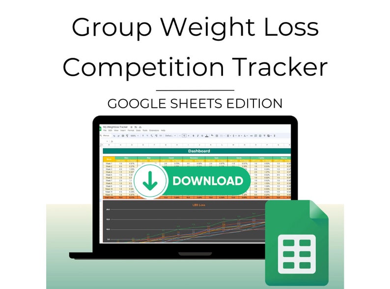 Google Sheets Edition - Ultimate Group Weight Loss Competition Tracker ...