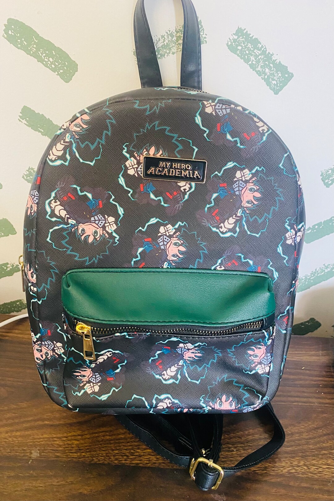 My Hero Academia Deku Izuku Midoriya Chibi All Over Print Mini Backpack ...
