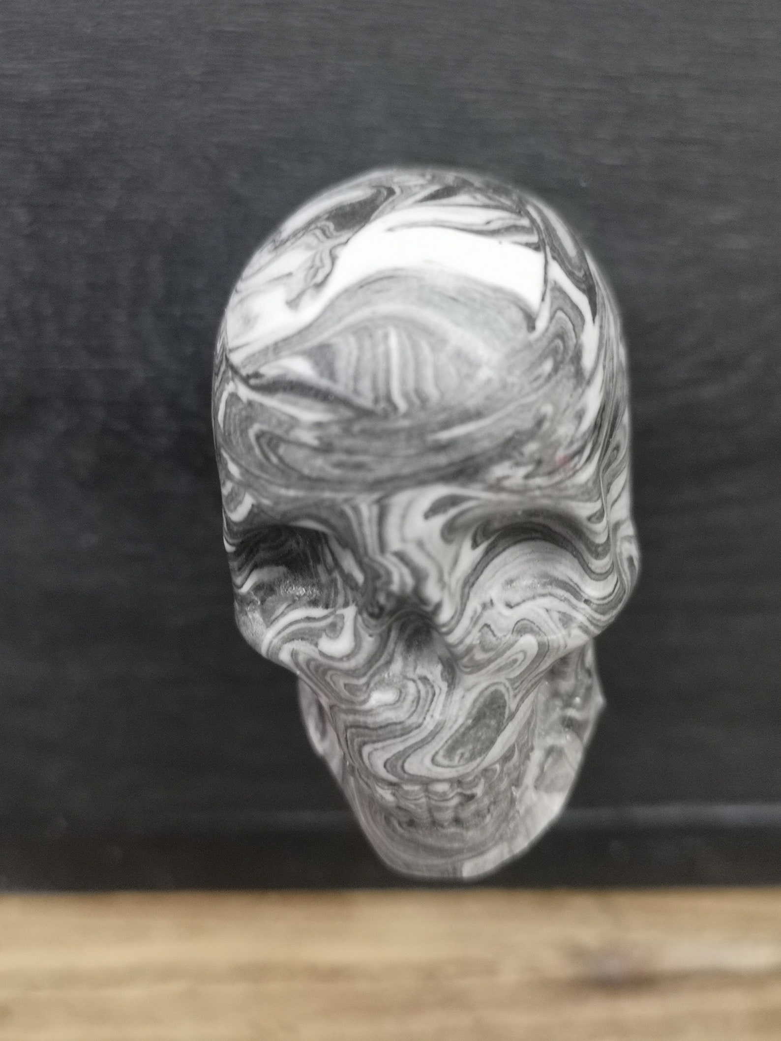 Black Marble Effect Skull Knobs Skull Knobs With 16 Mm Thread - Etsy