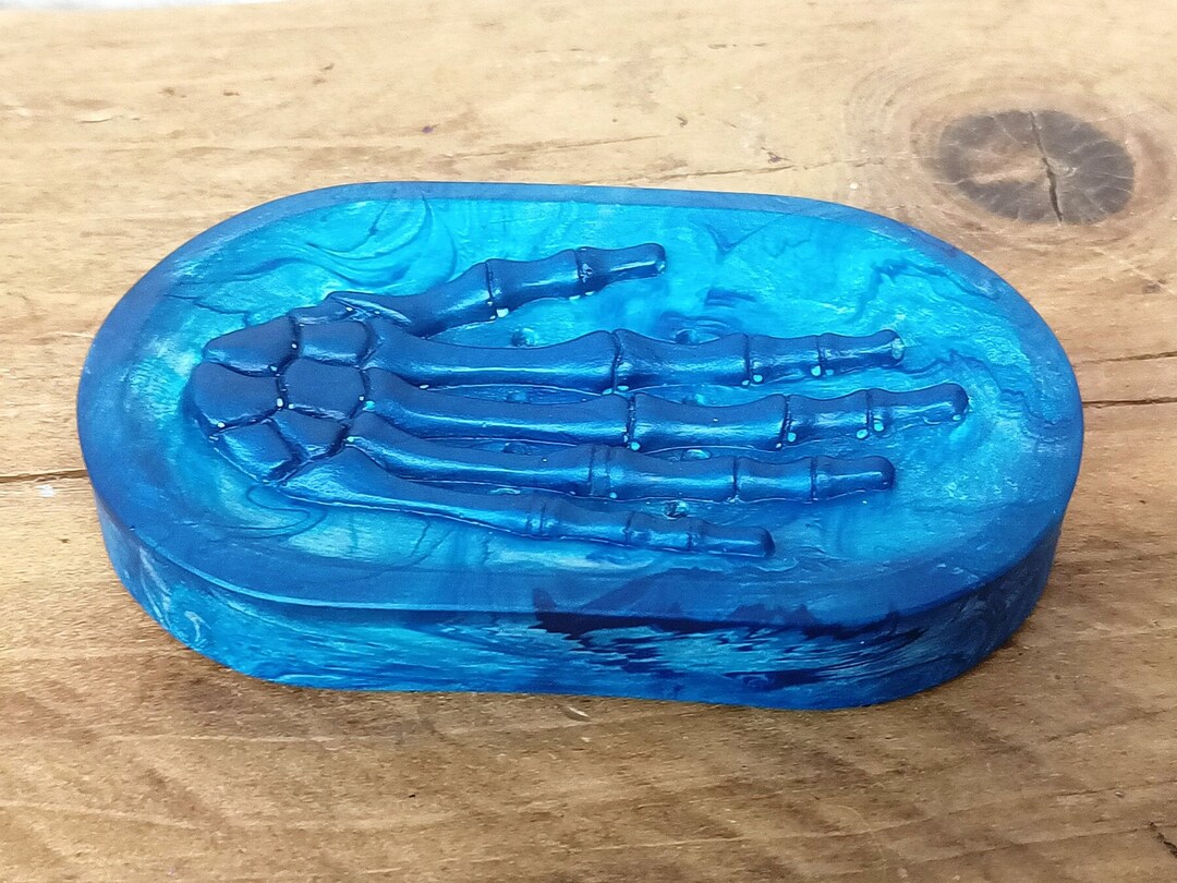 Skeleton Hand Soap Dish: Gothic Jesmonite Eco Resin - Etsy