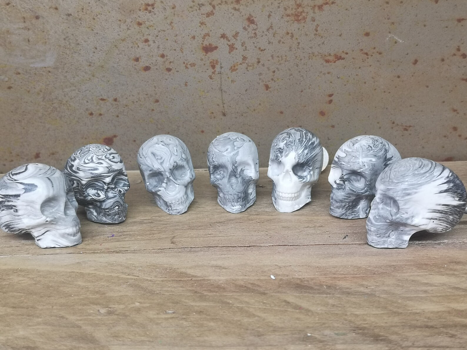Black Marble Effect Skull Knobs Skull Knobs With 16 Mm Thread - Etsy