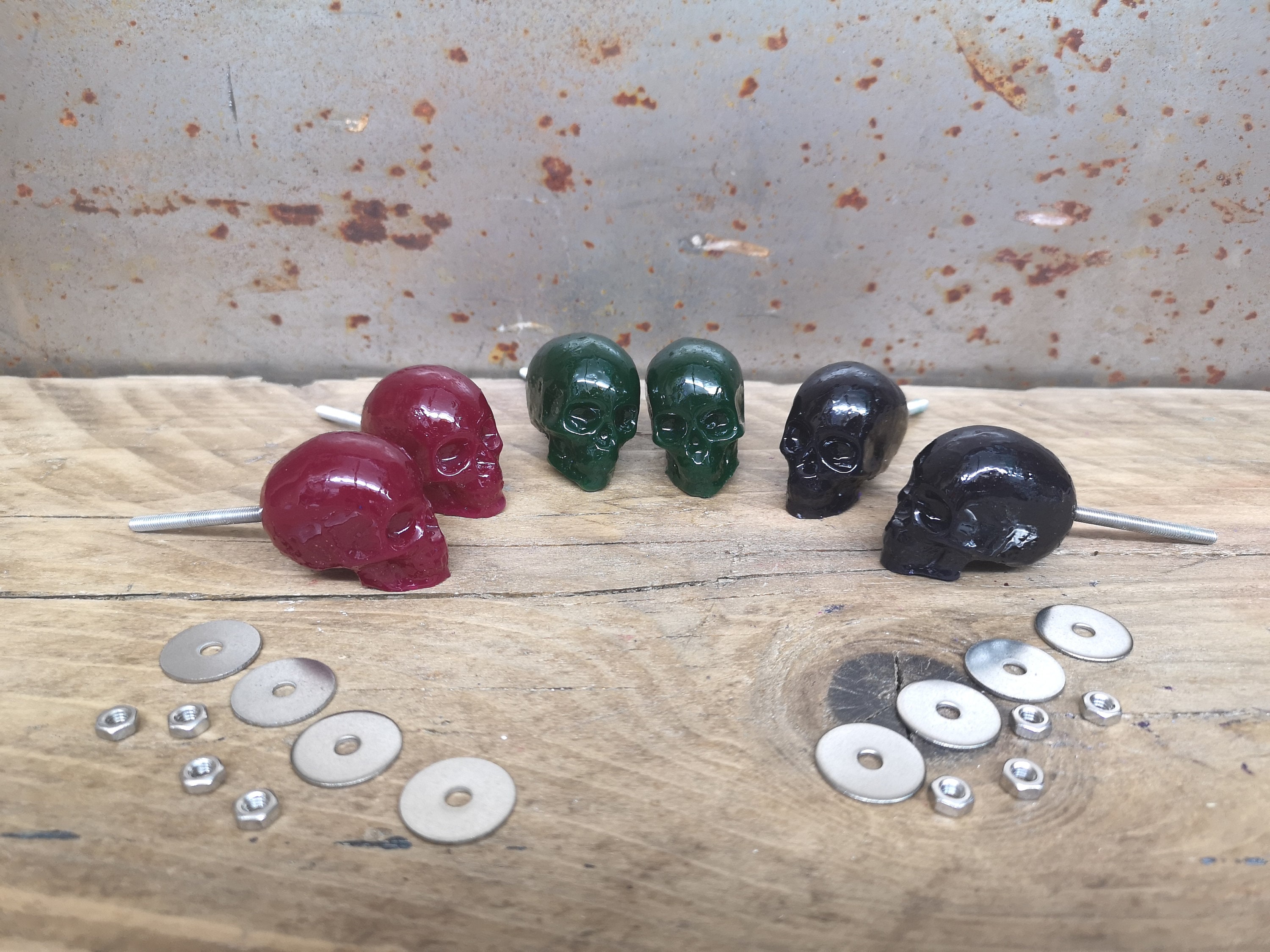 High Gloss Skull Knobs Skull Drawer Pulls - Etsy UK