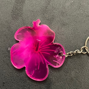 Hibiscus Keychain - Etsy