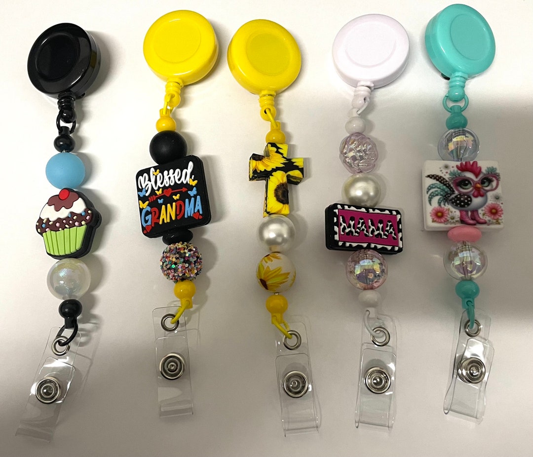 Beaded Badge Reels - Etsy
