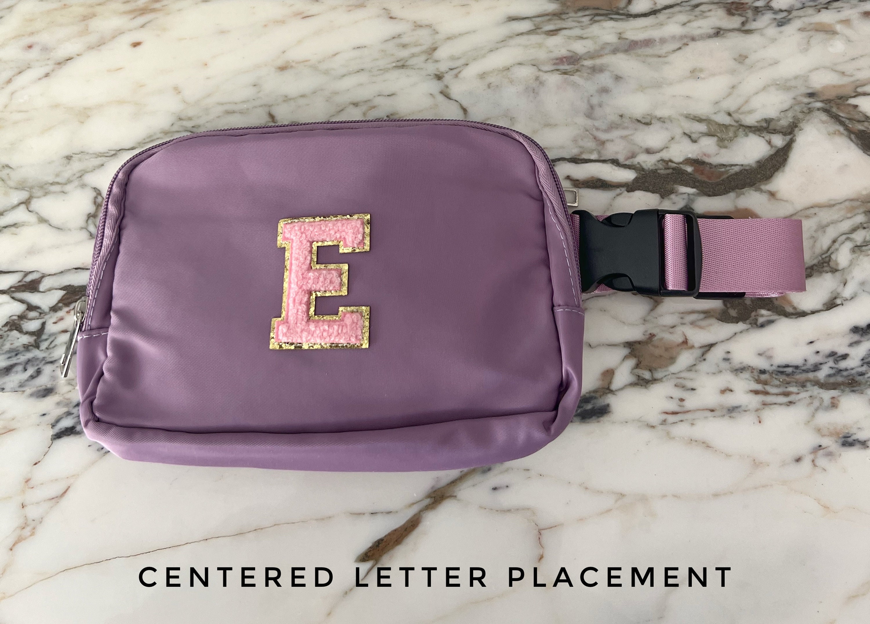 Kids Adults Personalized Name Initial Fanny Pack Letter Nylon Belt Bag ...