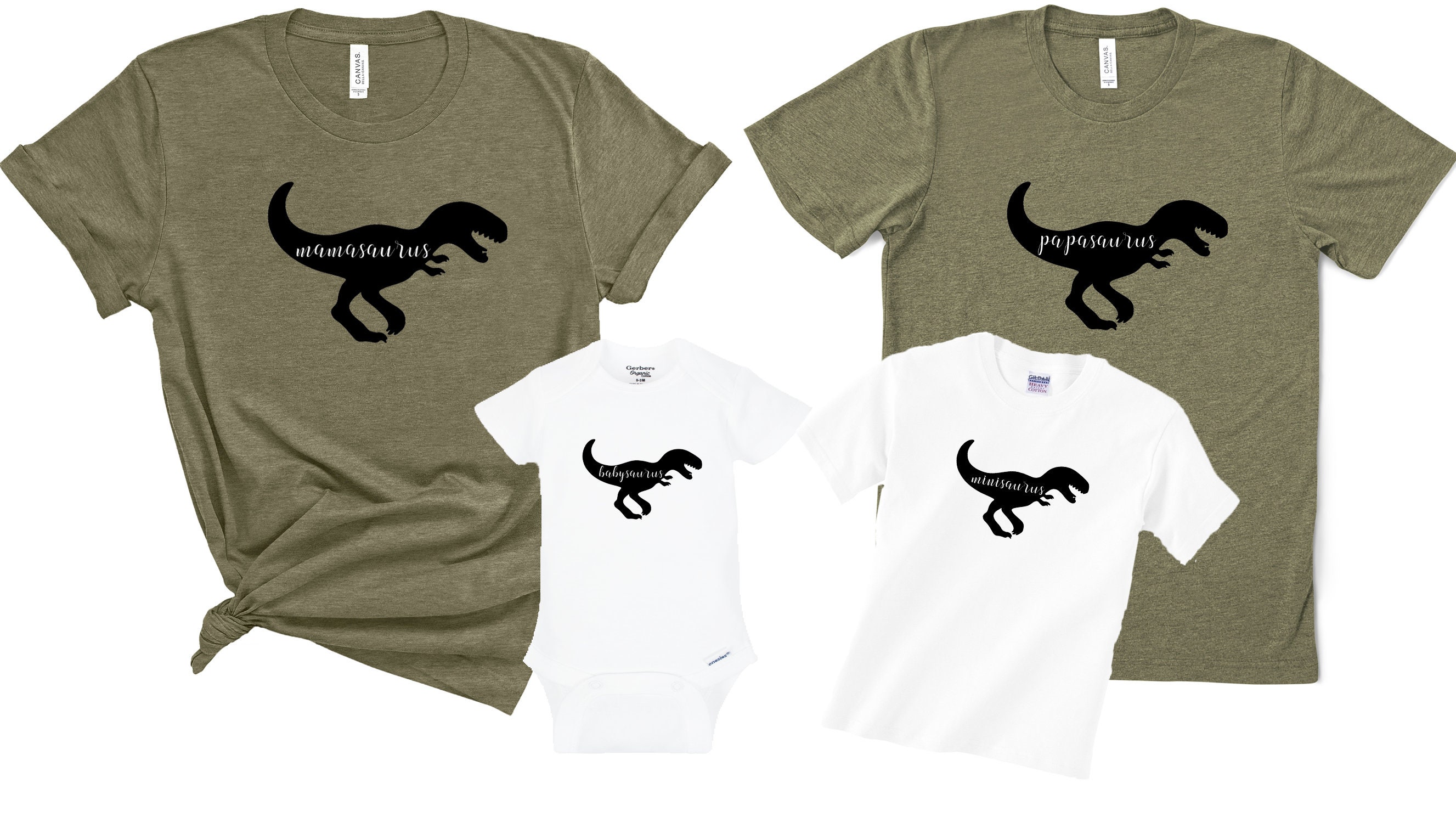 Mamasaurus Papasaurus Minisaurus Babysaurus Dinosaur - Etsy