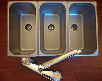 Standard 3 Compartment Sink Set for Portable Concession Sinks - Etsy