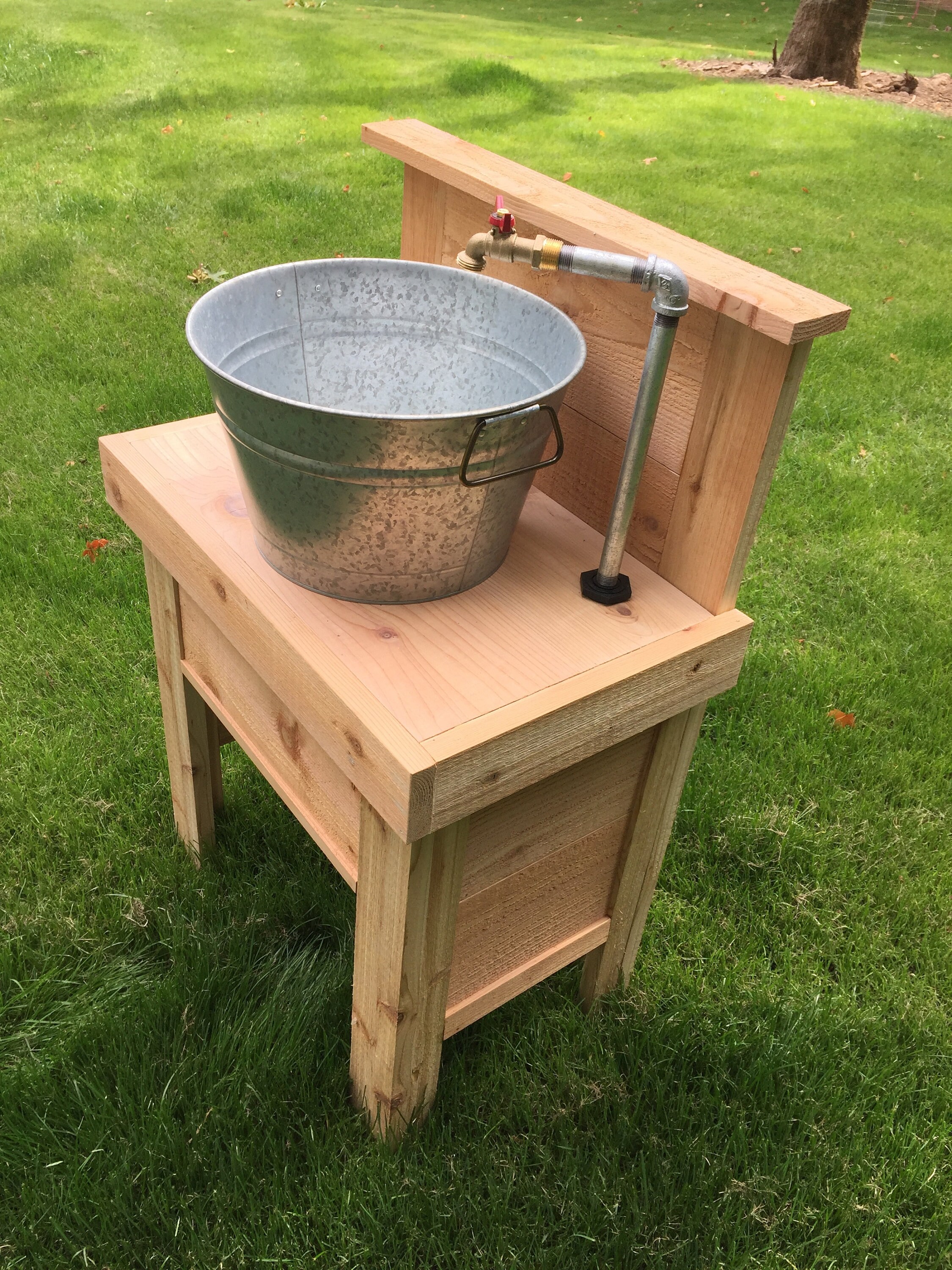 Galvanized Bucket Rustic Farmhouse Round Bucket Vessel/laundry - Etsy