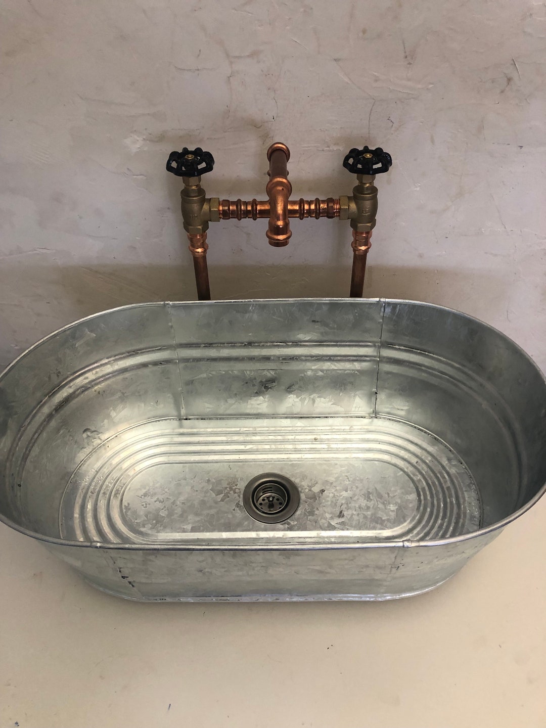 Copper Pipe Faucet 8 Center Set With Brass Angle Valve Corner Valves ...