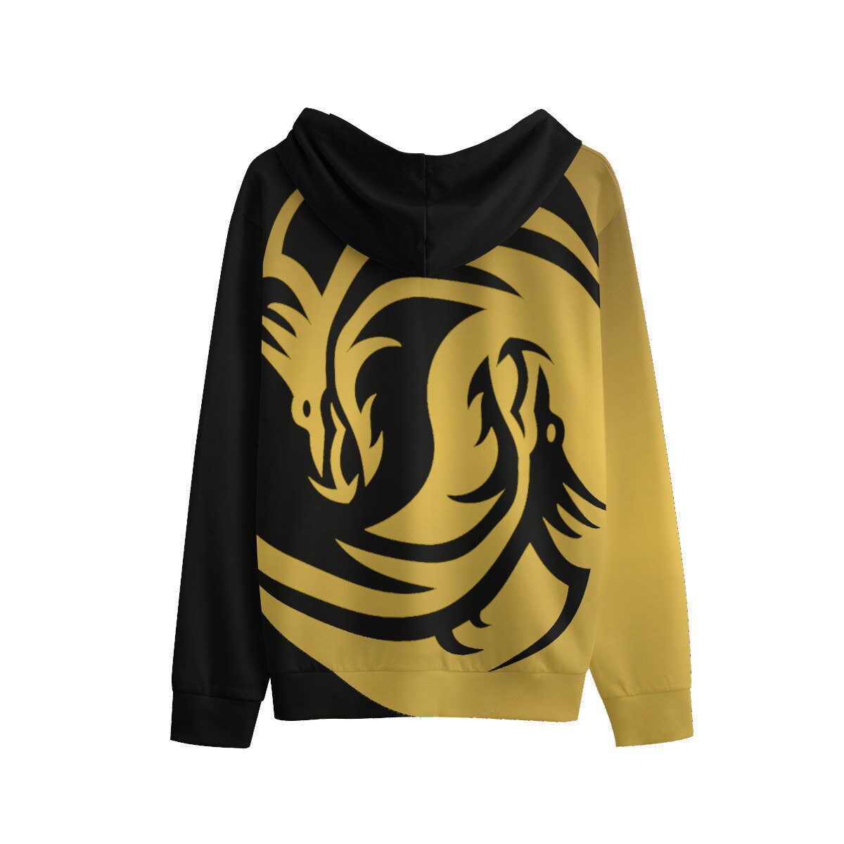 Double Dragon Gold & Black Print | Dance of Dragons | Yin Yang Dragons ...