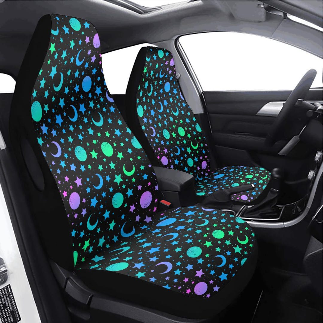 Moon & Stars | Psychedelic Mage | Universal Car Seat Cover | Floor Mats ...