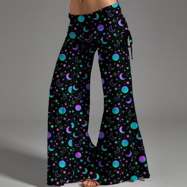 Celestial Heavens | 5 Esoteric Prints! Women's High Waist Wide Leg ...