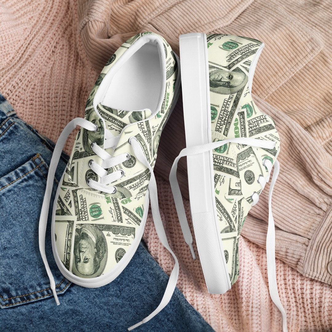 Mint Money Maker | 100 Dollar Bills | Money Manifesting | Men’s Lace-up ...