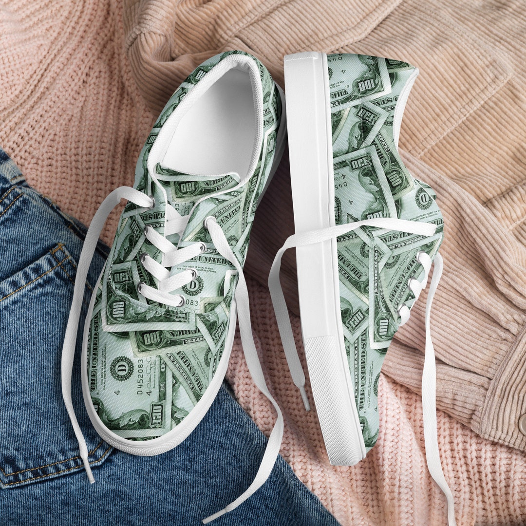 Money Maker | 100 Dollar Bills | Money Manifesting | Women’s Lace-up ...
