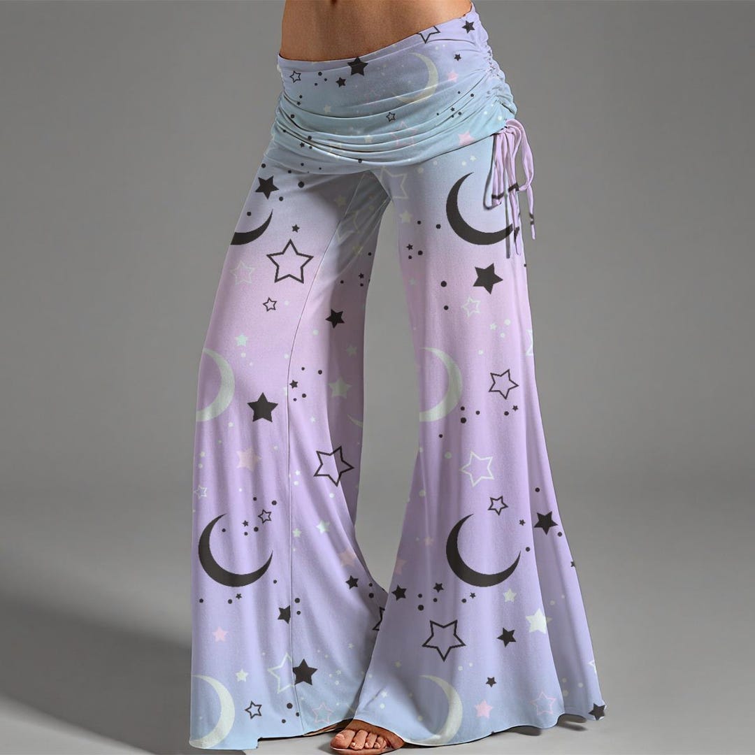 Celestial Heavens | 5 Esoteric Prints! Women's High Waist Wide Leg ...