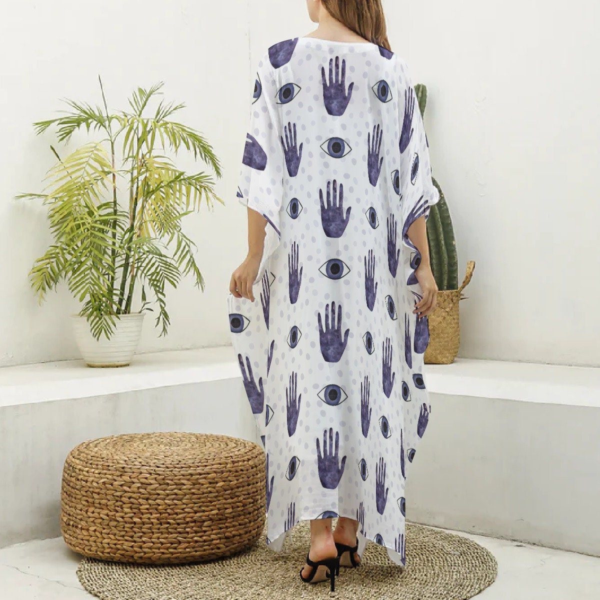 Hamsa Hand Eye of Protection | 2 Hand Eye All-over Prints | Women's ...