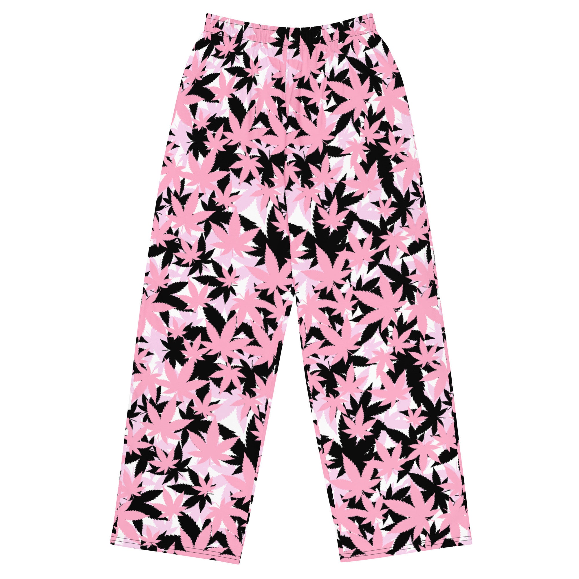 Cannabis Leaf Print Camo Marijuana Leaf Pink Black White Pretty Dope ...
