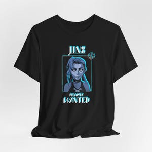 Jinx Wanted Blue Poster T-shirt. Arcane Sweatshirt, LOL Gift, Arcane ...
