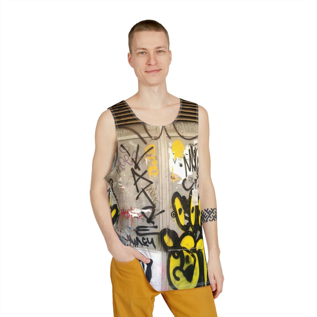 Urban Street Art Men's All Over Print Tank - Graffiti Streetwear Tank ...