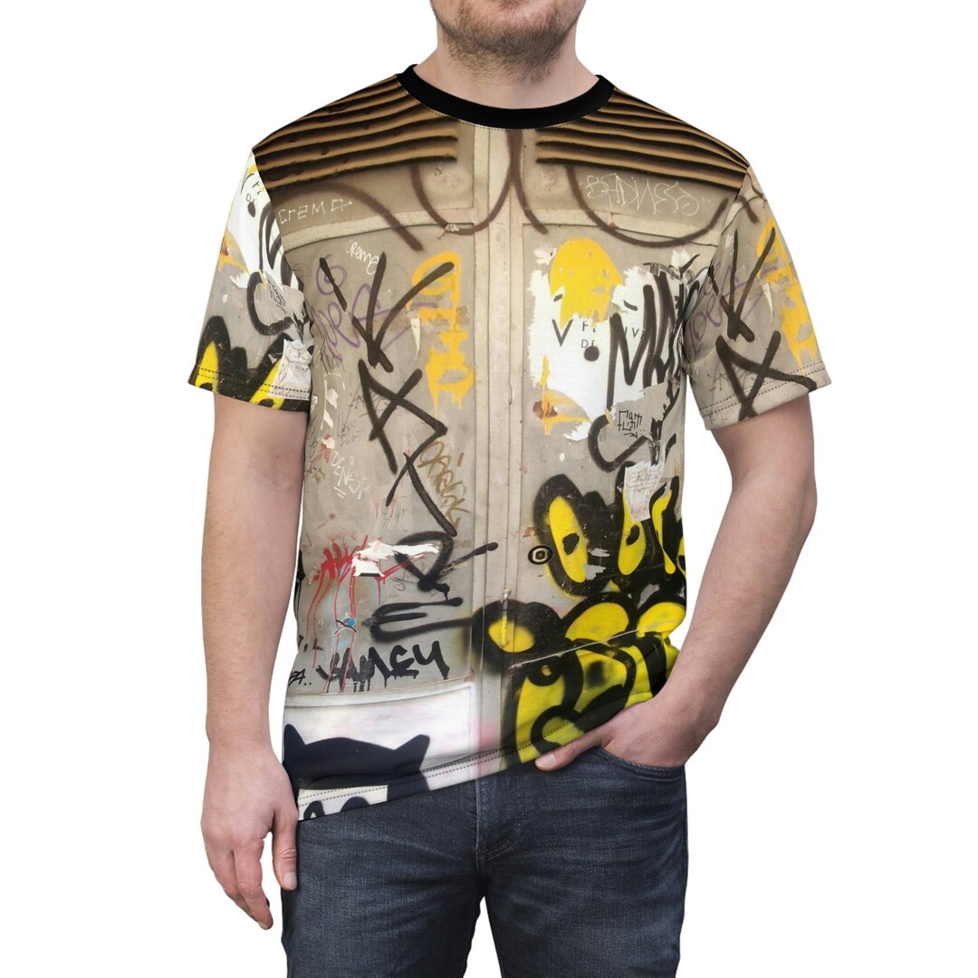 Urban Street Art Unisex AOP Cut & Sew Tee Graffiti, Streetwear T-shirt ...