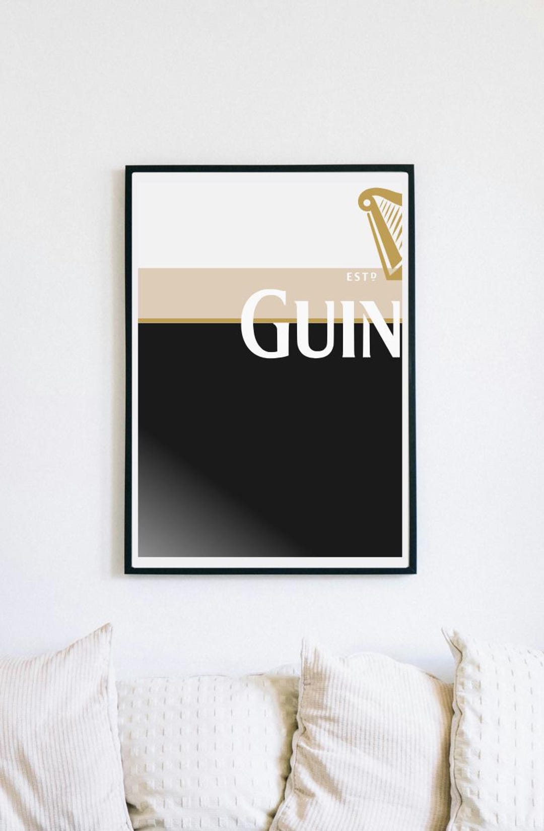 Split the G" Guinness Poster | Bar Poster - Etsy