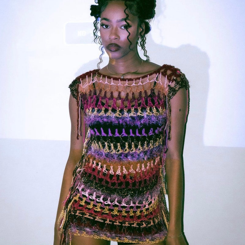 Crochet Mini Dress - Etsy