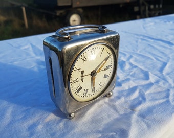 Clocks Home & Living Alarm Clock Travel Alarm Clock Silver Metal ...