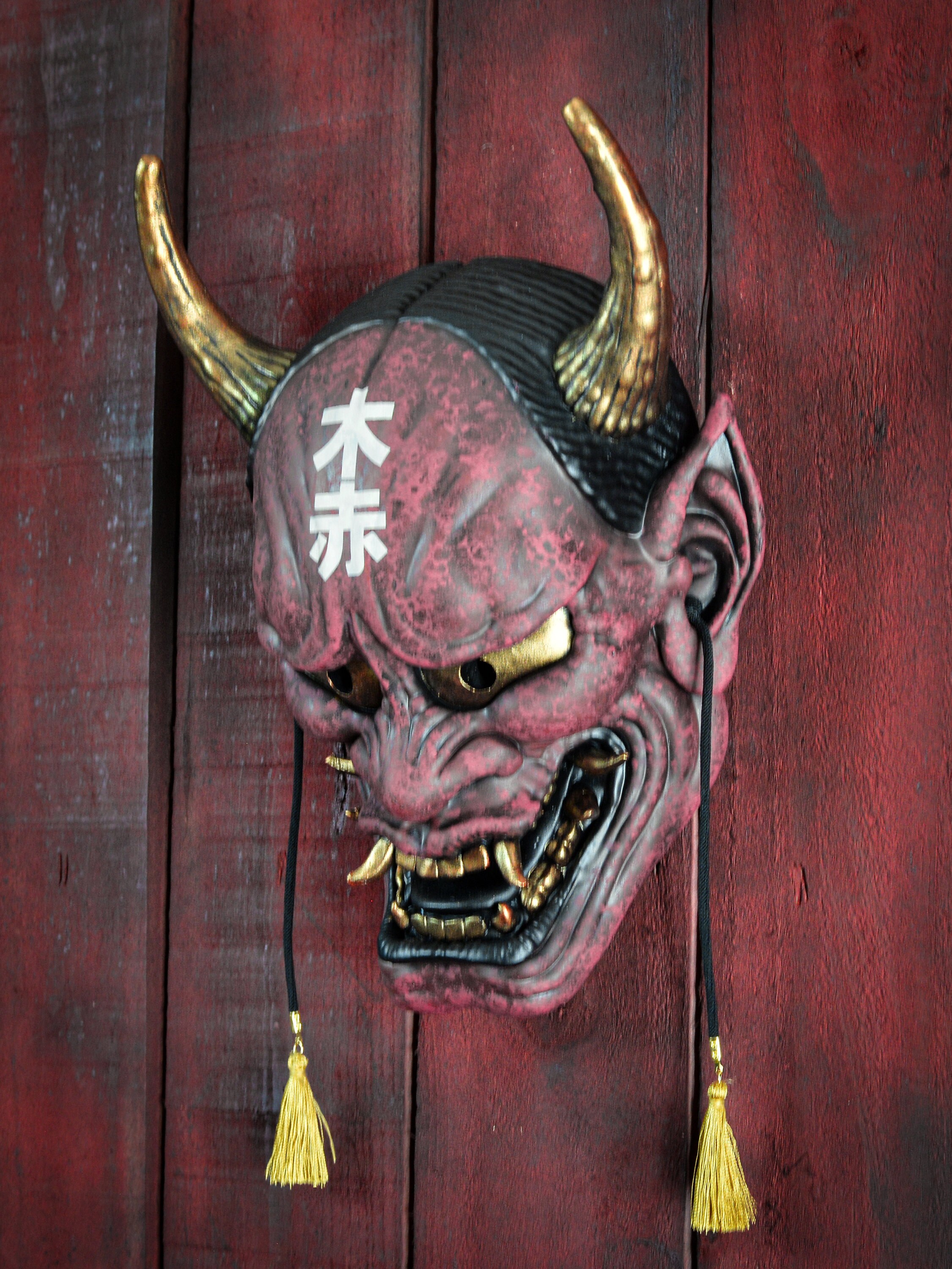 Traditional Japanese Hannya Mask Oni Demon Japanese Traditional Mask ...