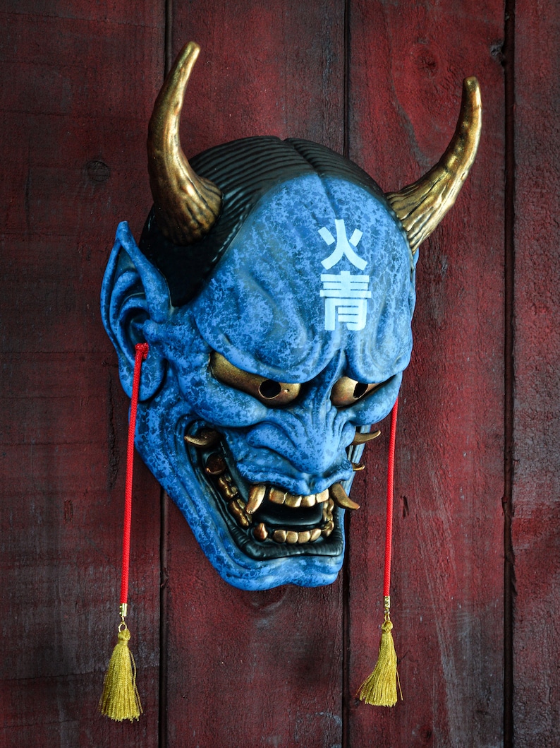 Traditional Japanese Hannya Mask Oni Demon Japanese Traditional Mask ...