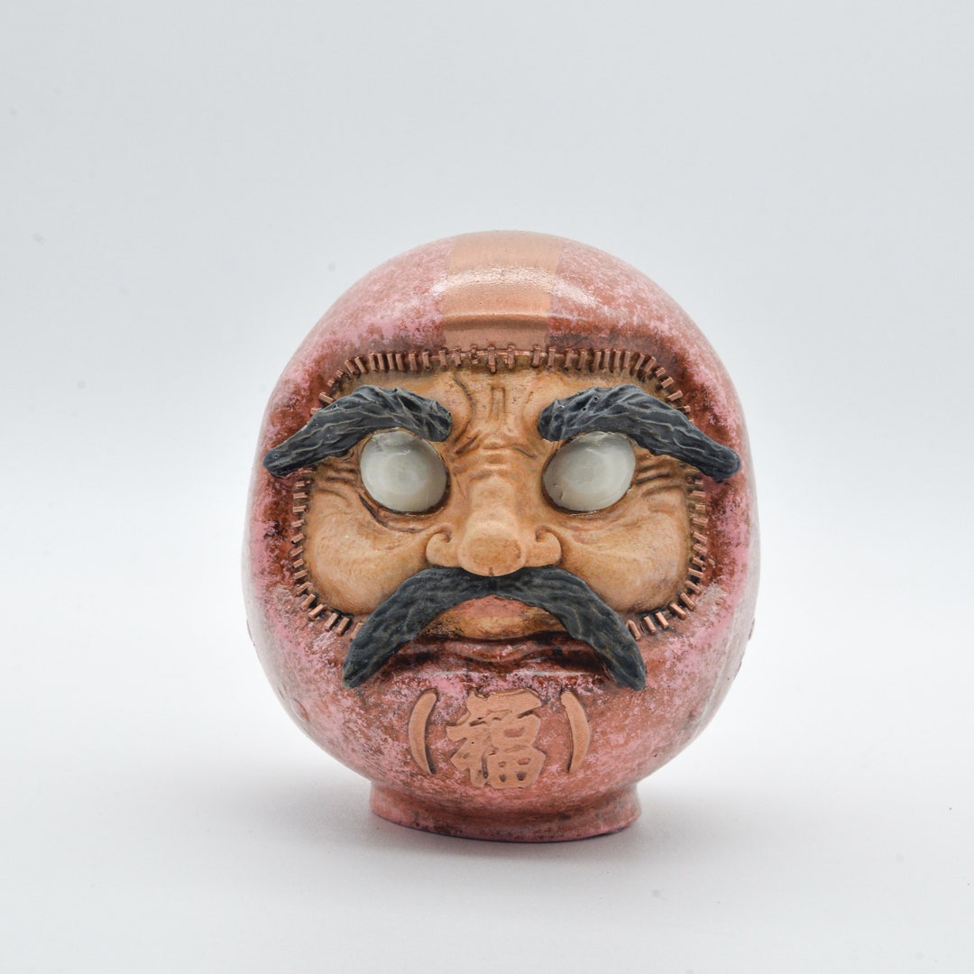 Daruma Pink Amulet Lucky Japanese Doll Romantic Love - Etsy