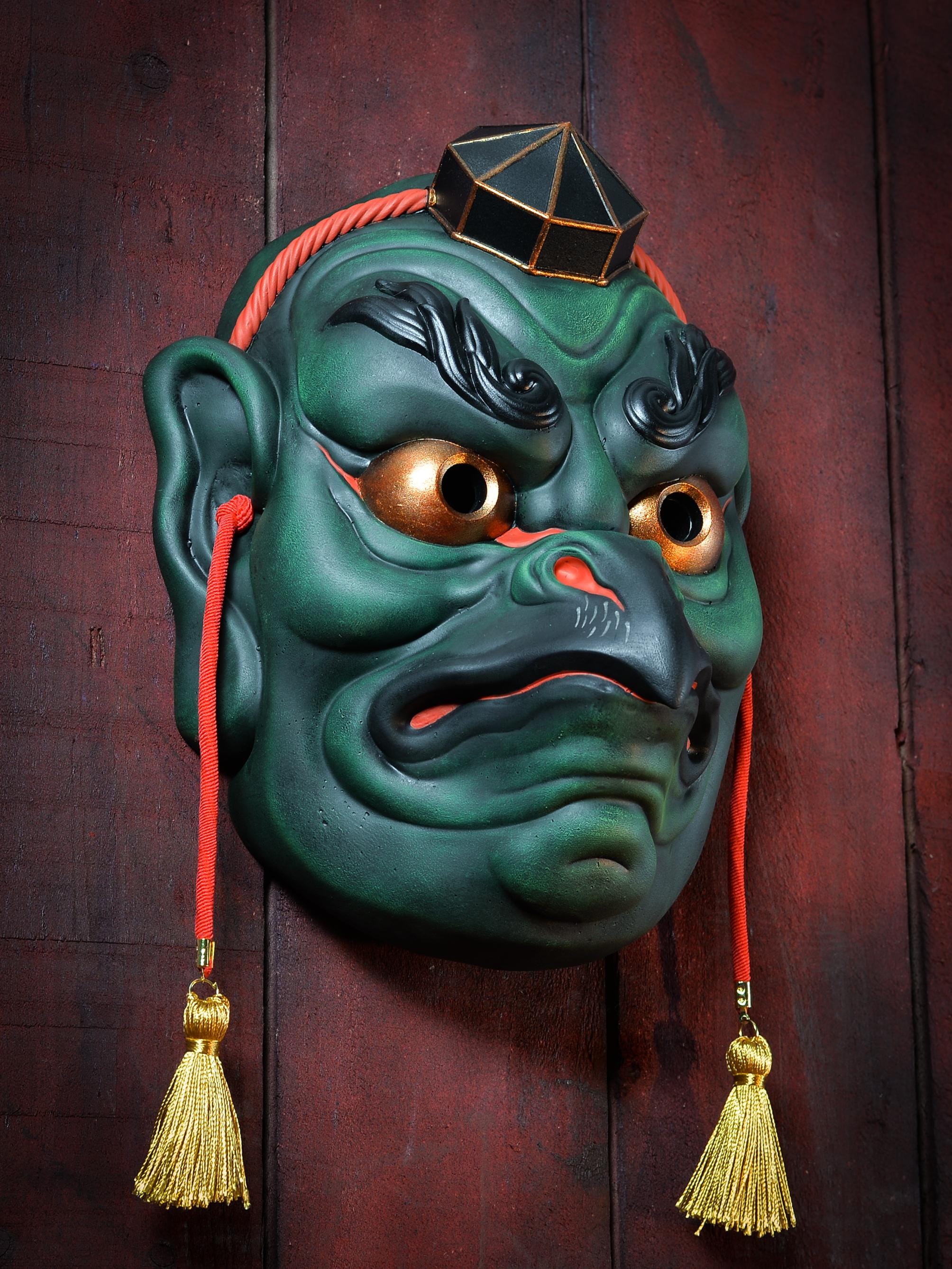 Karasu Tengu Mask Japanese Yokai Bird Samurai Oni Mask Noh Cosplay - Etsy