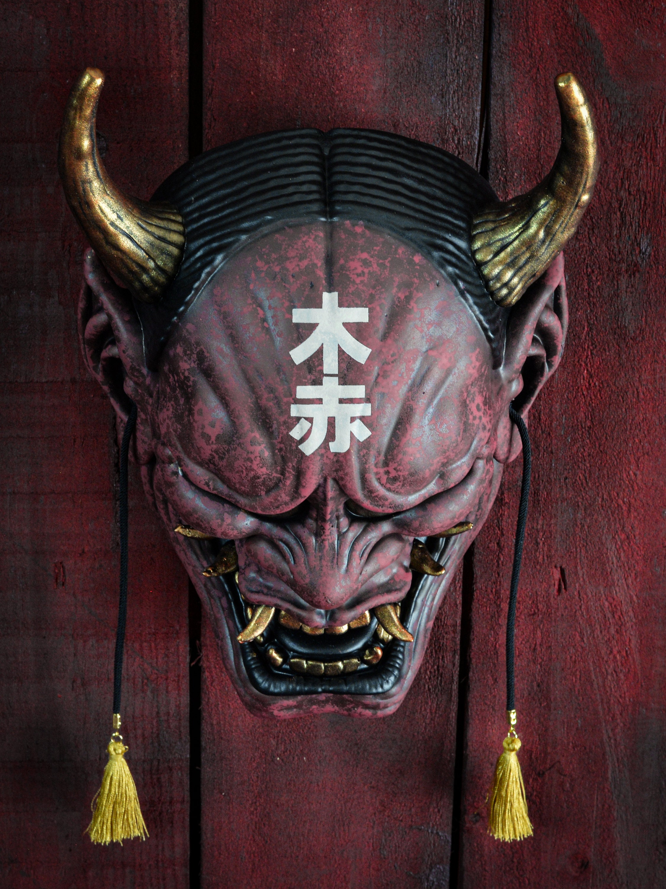 Traditional Japanese Hannya Mask Oni Demon Japanese Traditional Mask ...