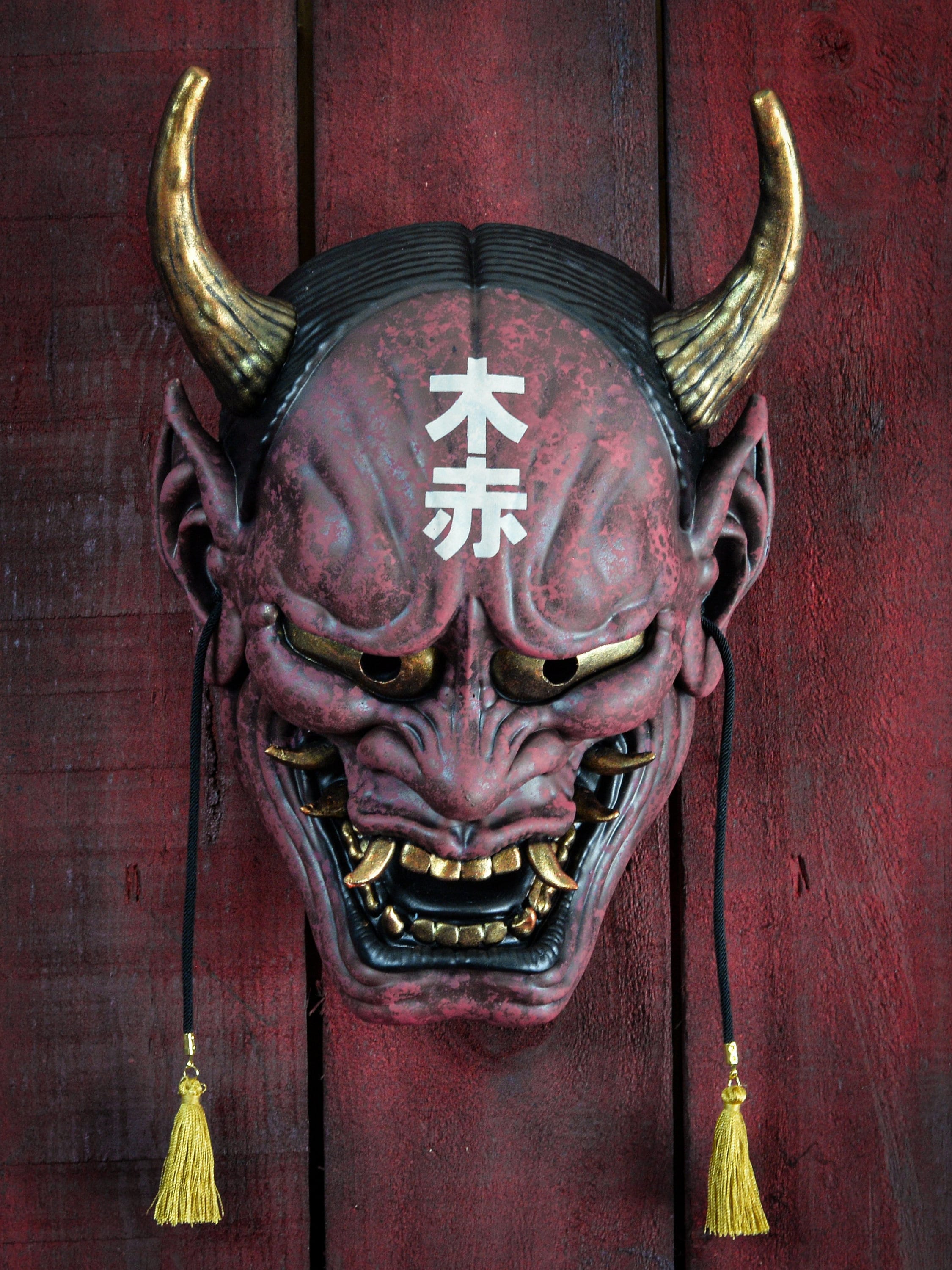 Traditional Japanese Hannya Mask Oni Demon Japanese Traditional Mask ...
