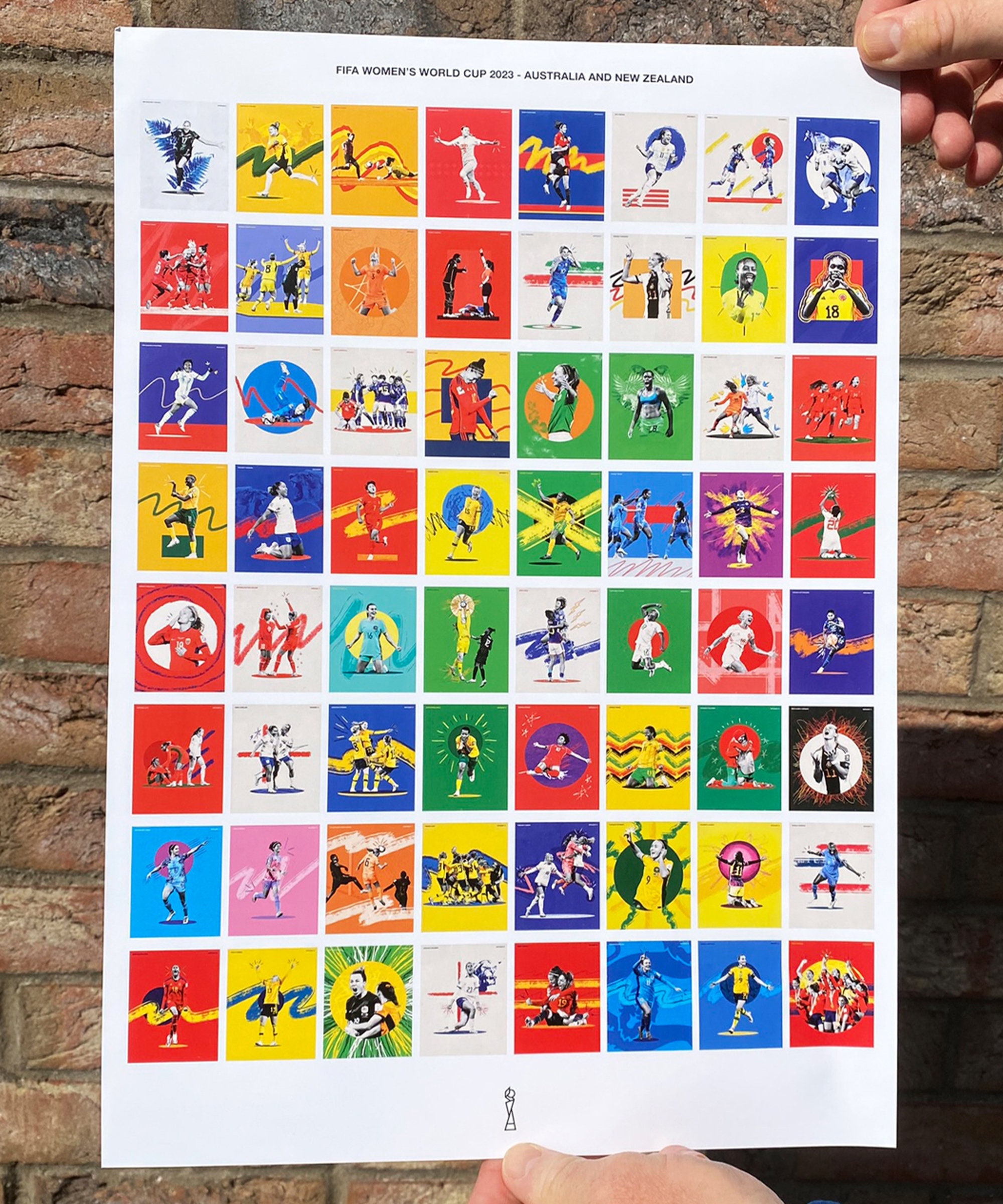 Women's World Cup 2023 Football Art Print A3 Graphic - Etsy