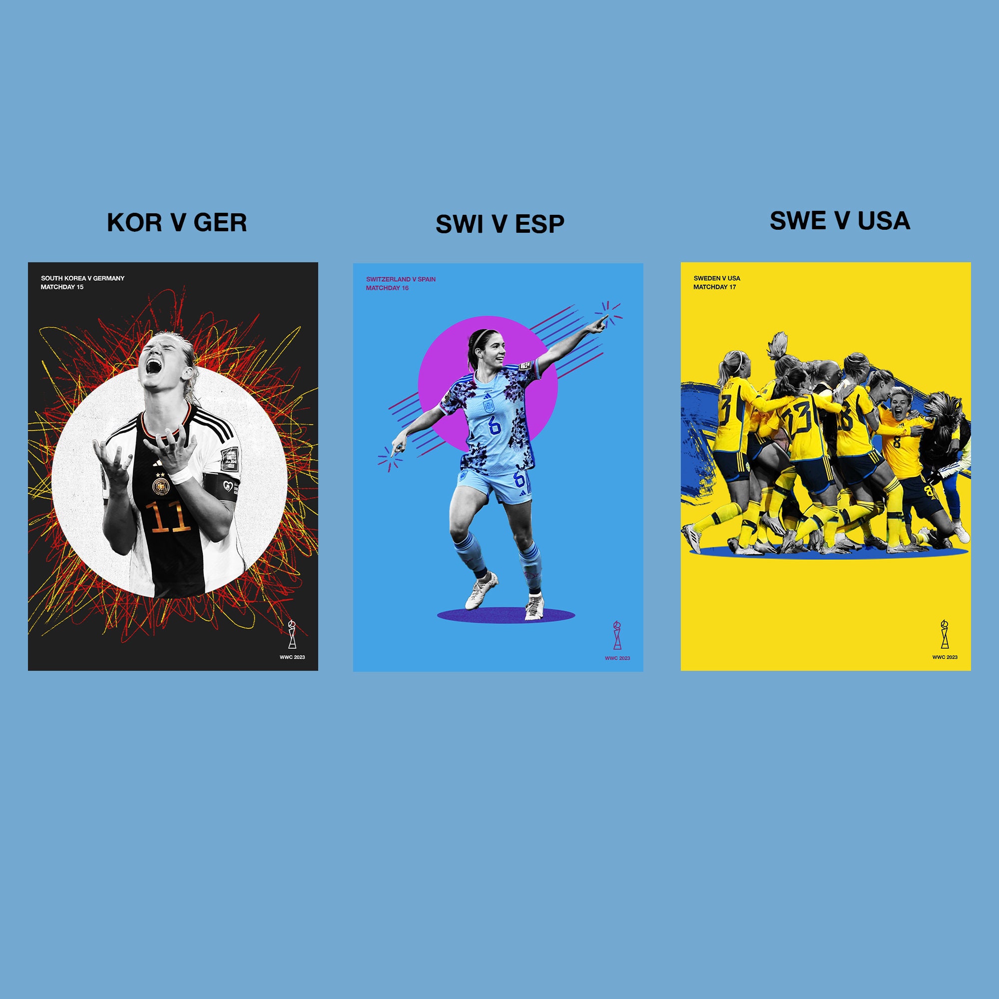 A6 Women's World Cup 2023 Poster Print England Lionesses Football ...