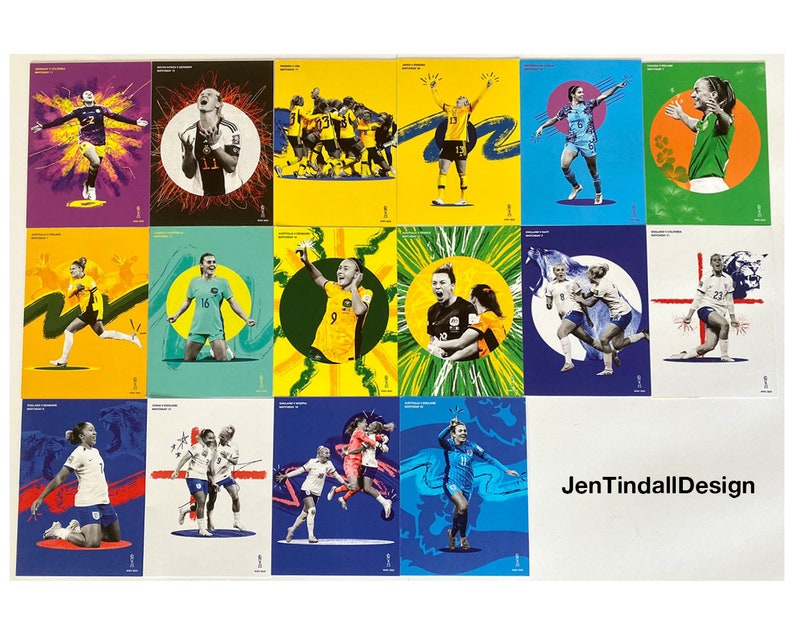 A6 Women's World Cup 2023 Poster Print England Lionesses Football ...