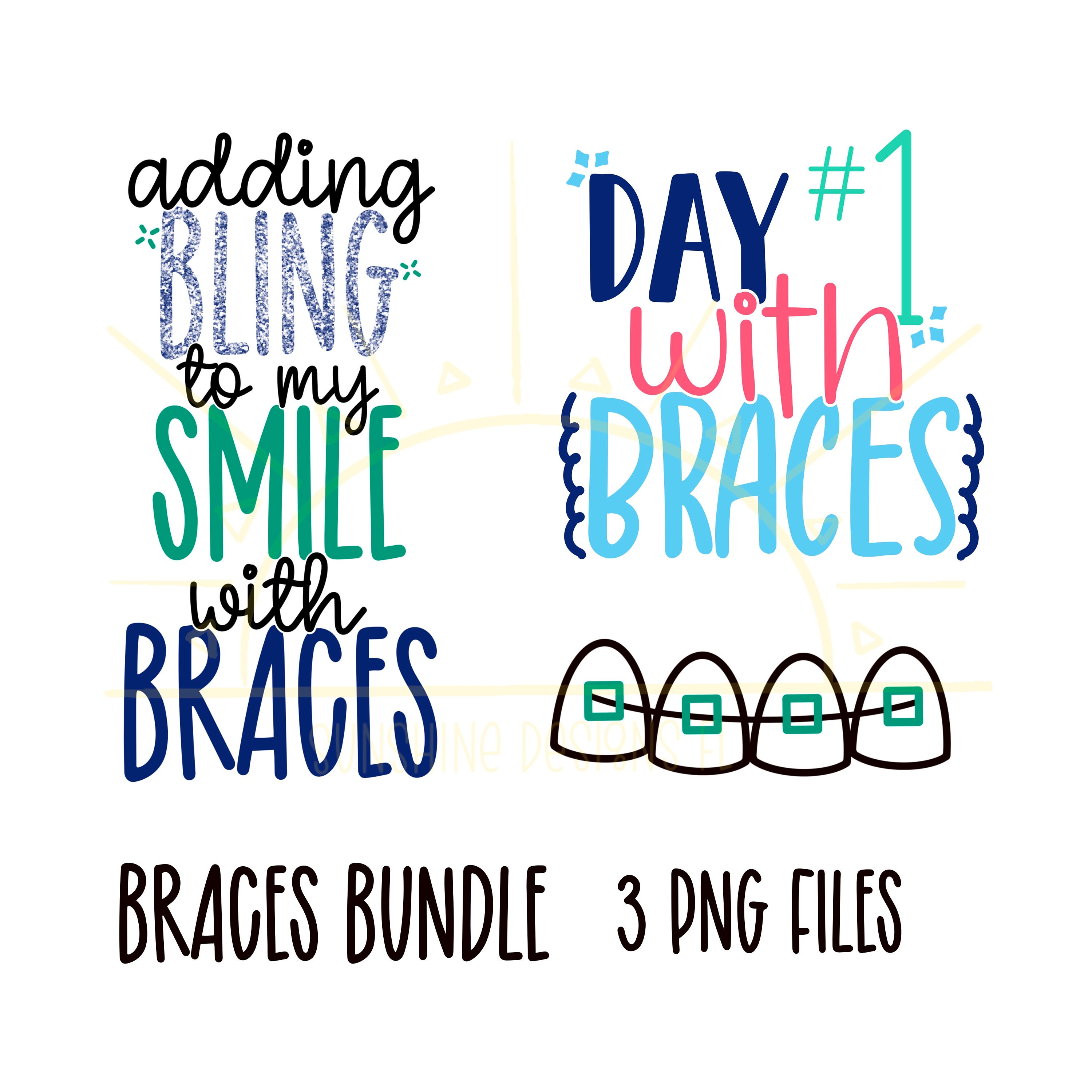 Braces Digital Prints, Orthodontics, Dental Digital Art - Etsy