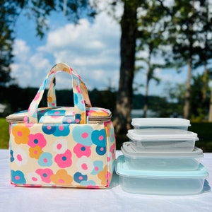 Small Midsummer Daisy Insulated Lunch Bag for Women/kids,reusable Lunch ...