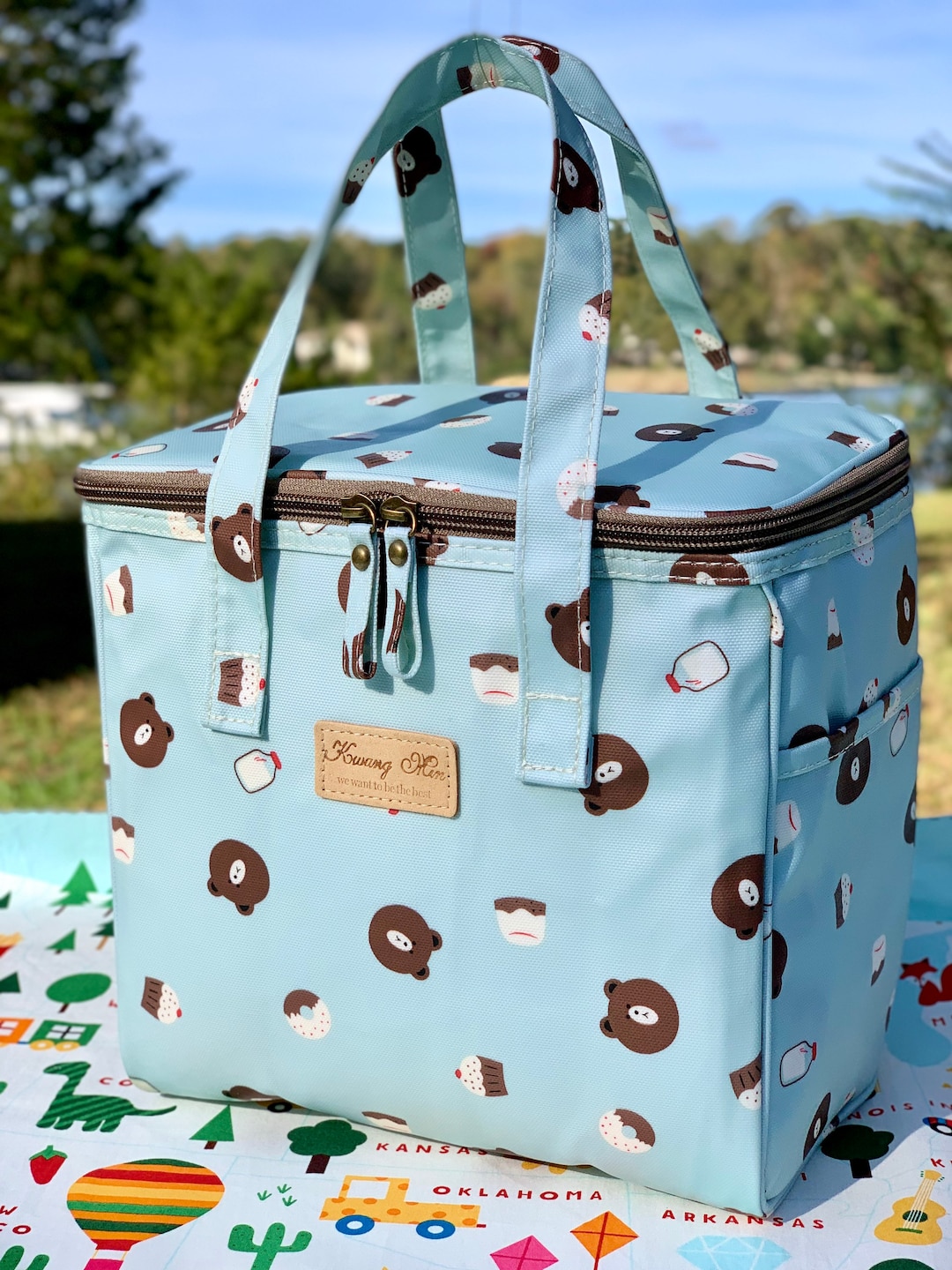 Super Cute Candy Bear Insulated Lunch Bag for Women/kids,reusable Lunch ...