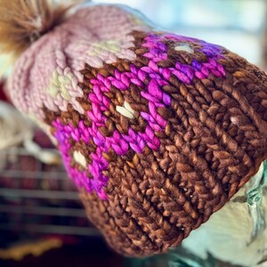 HELLO GORGEOUS Luxury Hand Knit Merino Wool Hat , Beanie, Toque One of ...