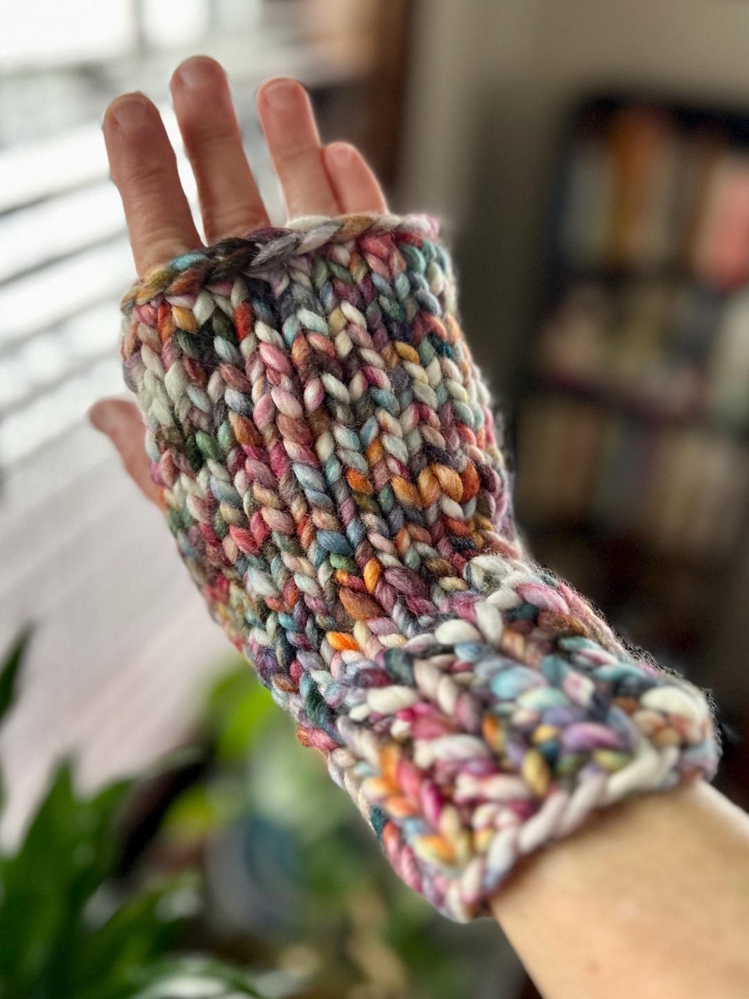 Handmade Knit Merino Wool Fingerless Mittens: Texting Gloves - Etsy