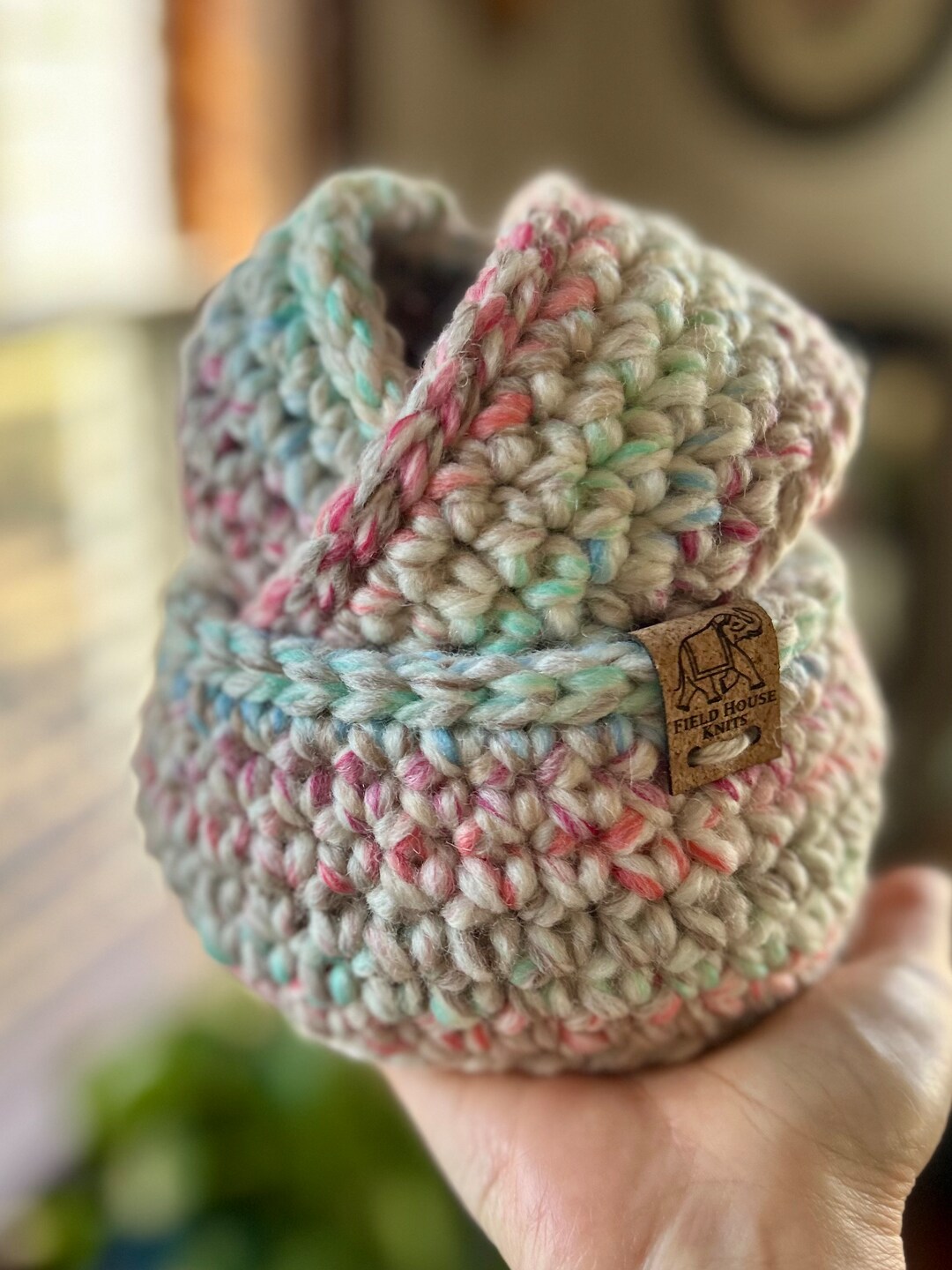 READY TO SHIP Pastel Nesting Bowls, Crocheted Baskets, Farmhouse Baskets, Storage Baskets ...