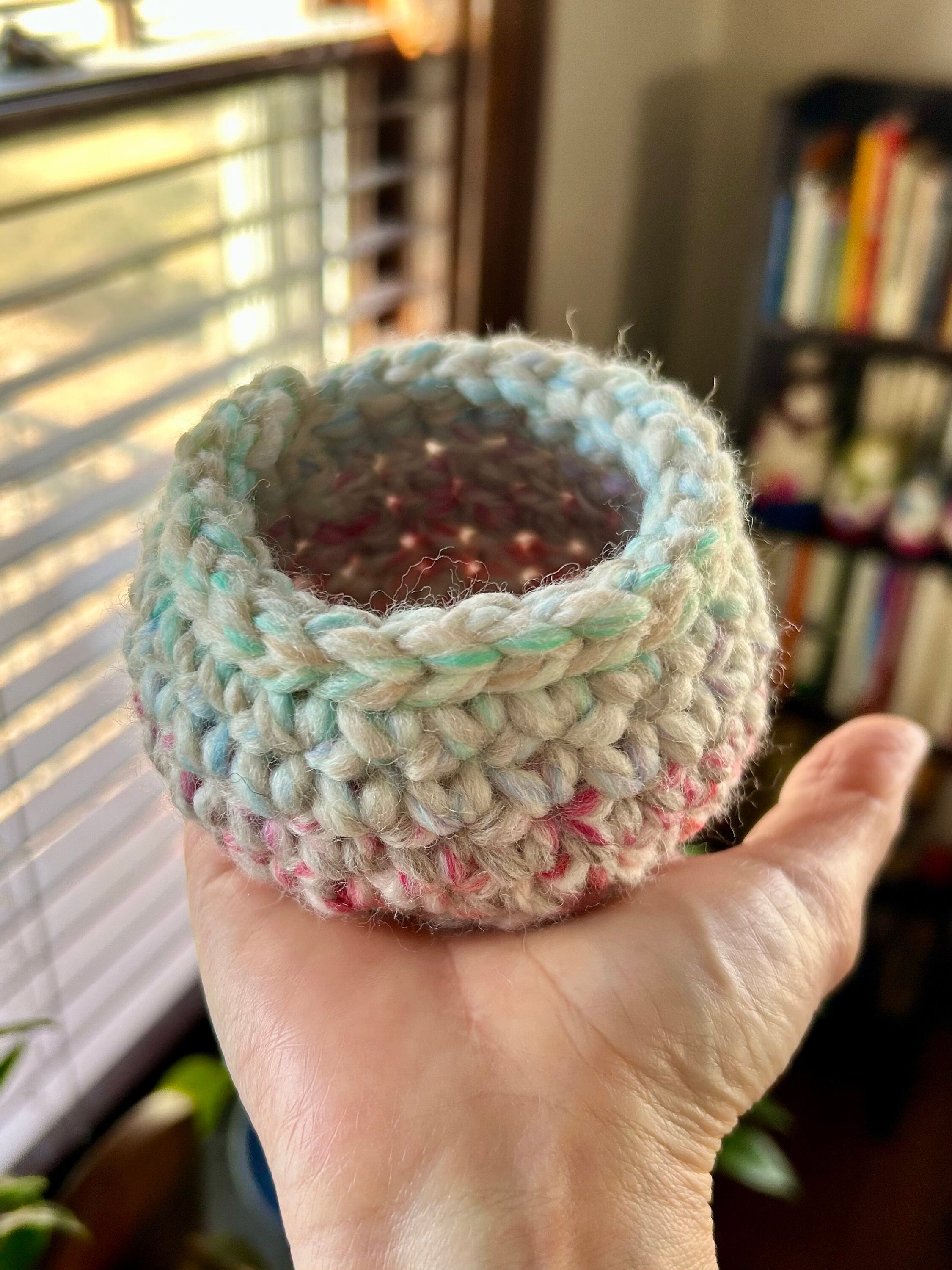 READY TO SHIP Pastel Nesting Bowls, Crocheted Baskets, Farmhouse Baskets, Storage Baskets ...