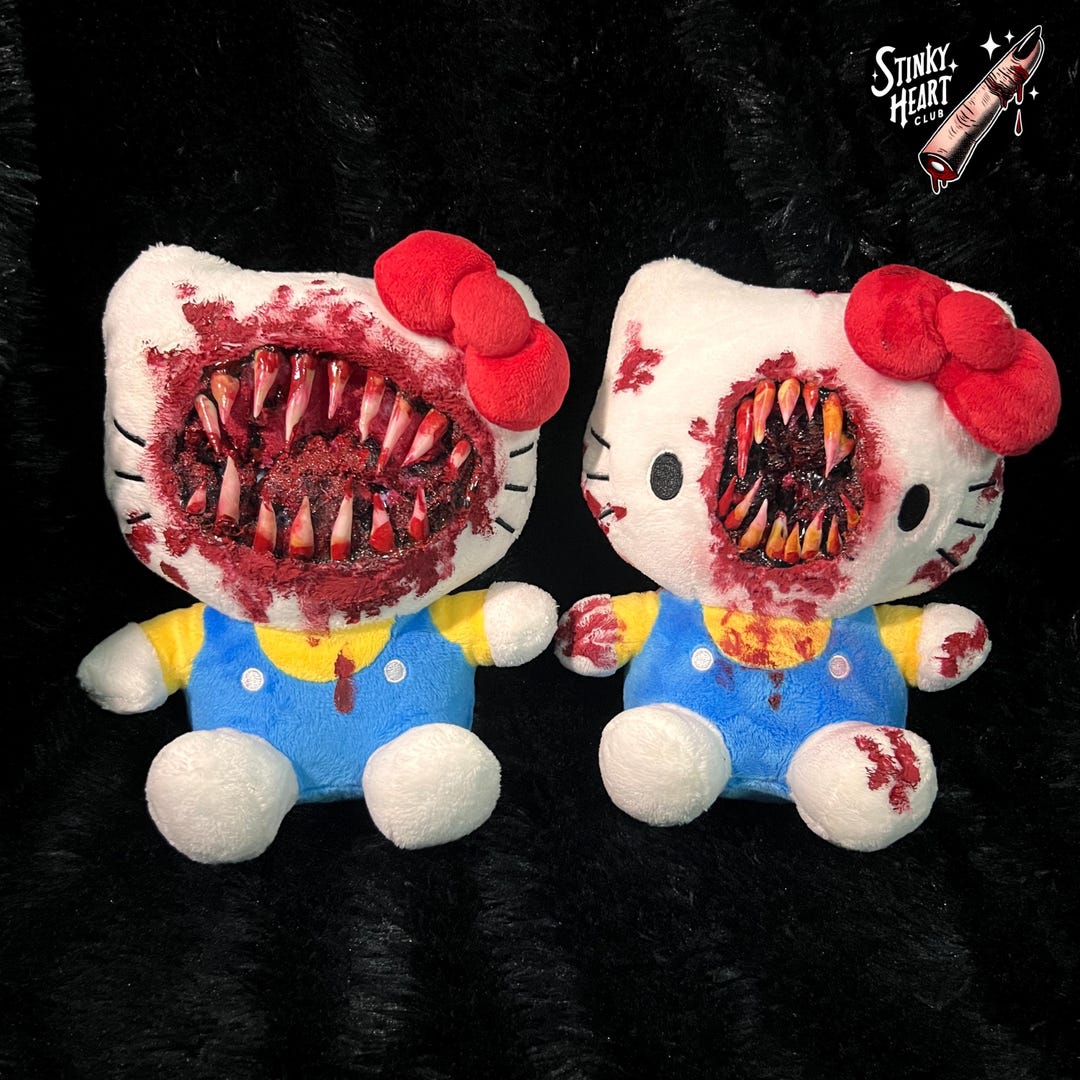Stinky Heart Club Creepy Horror Original Series Hello Kitty Stuffed ...