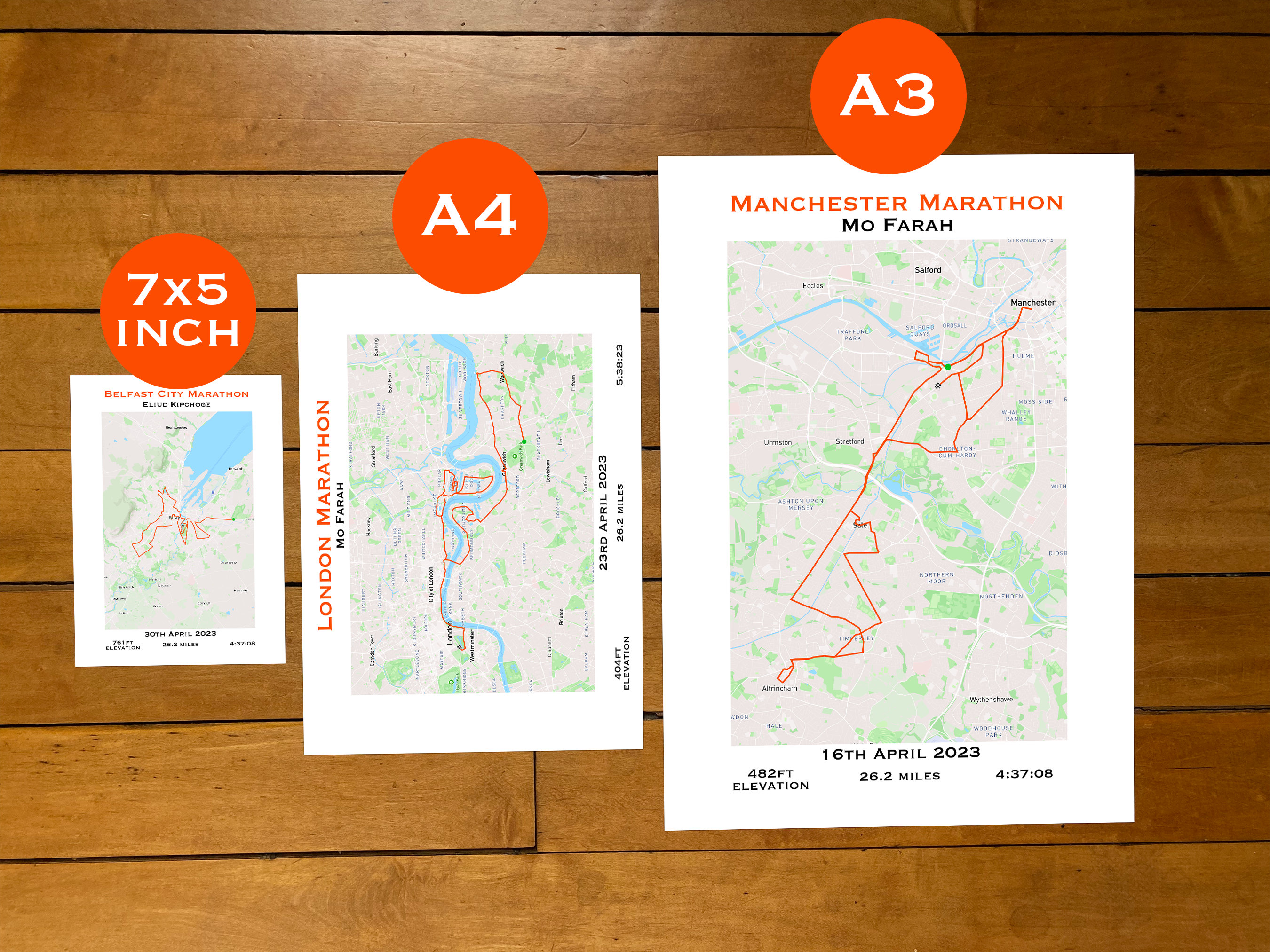 Personalised Running Gift Strava Map Marathon Map Running Map Gift for ...