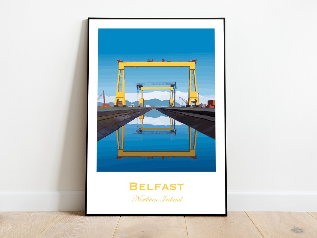 Customisable Harland and Wolff Belfast Print | Belfast Poster ...