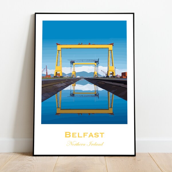 Belfast Poster - Etsy UK