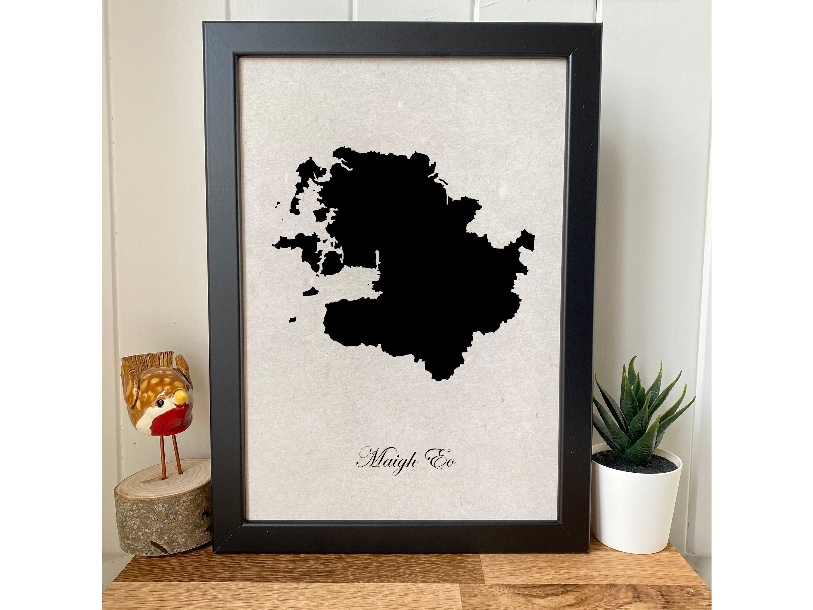 Map of Co Mayo Maigh Eo Poster Mayo Travel Print Ireland Minimalist ...