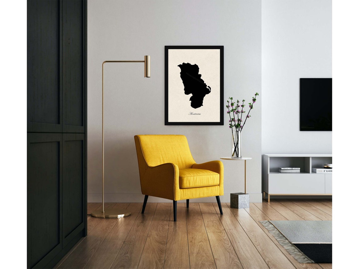 Map of Co Antrim Aontroim Print County Antrim Northern - Etsy